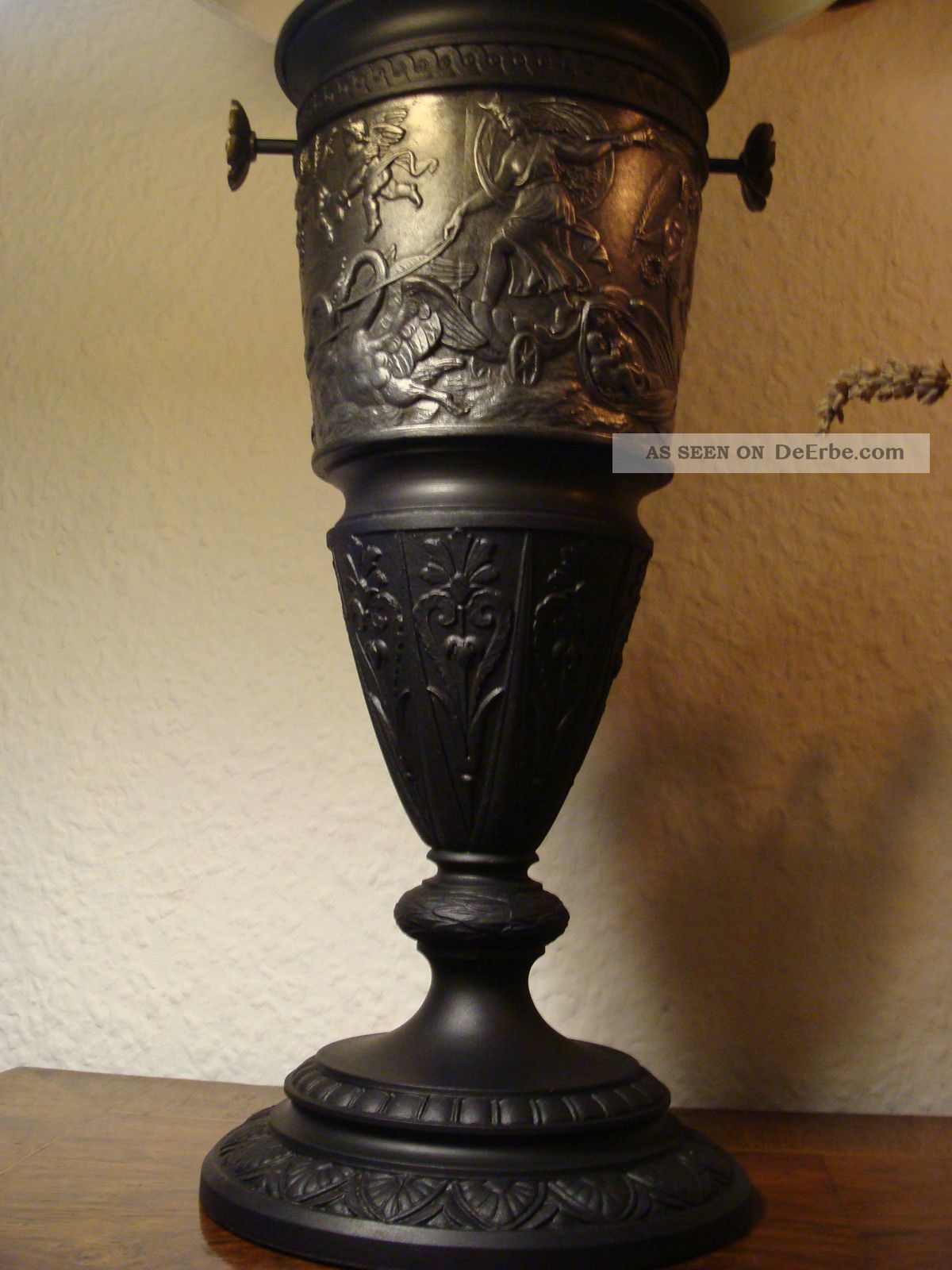 Prunk Lampe Tischlampe Relief Helios Diana Apollon Leda Allegorie ...