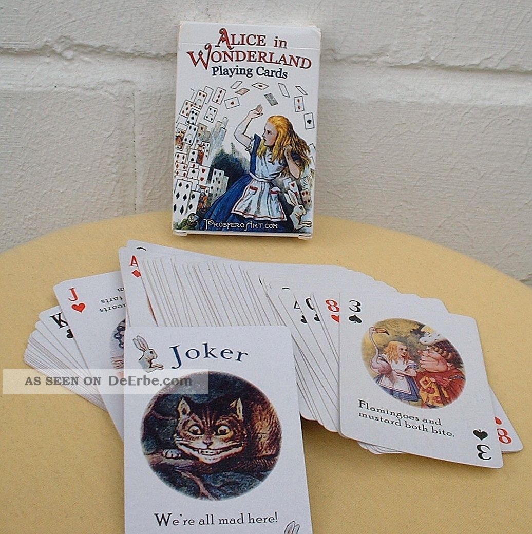 Alice In Wonderland Playing Cards; Lewis Carroll And Sir John Tenniel