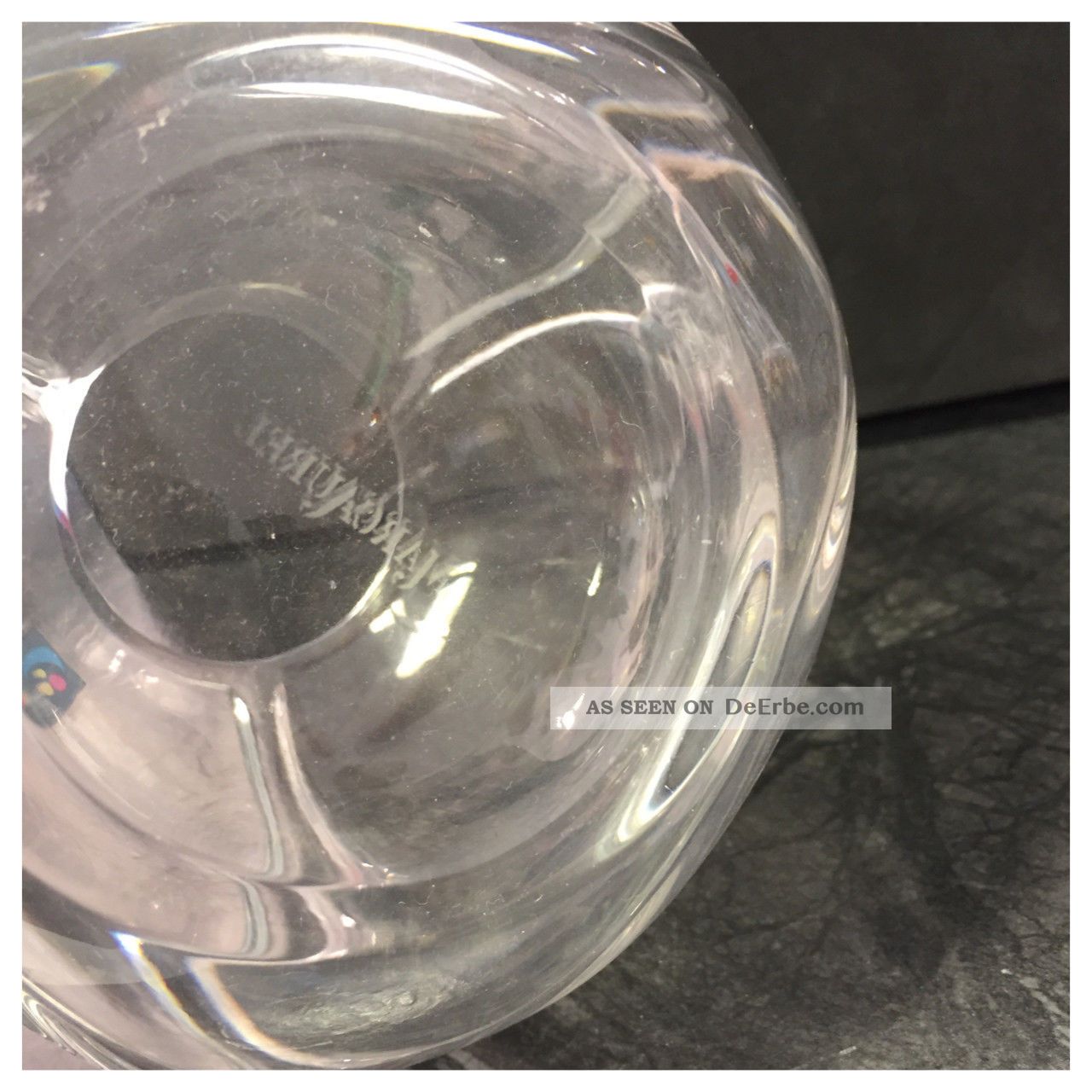 Marc Aurel Vase Kristallvase Bleikristall Signiert Kugelvase