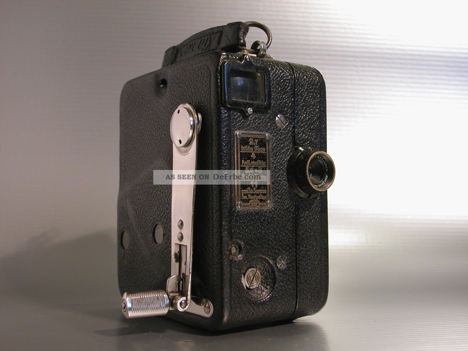 Zeiss Ikon Kinamo S 10 16mm Federwerk Filmkamera 1929 Top Erhalten