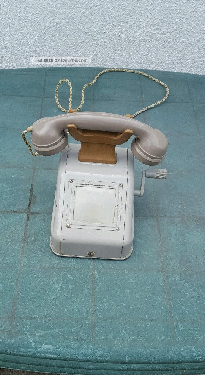 Kurbeltelefon Antik Von Reiner München Deko