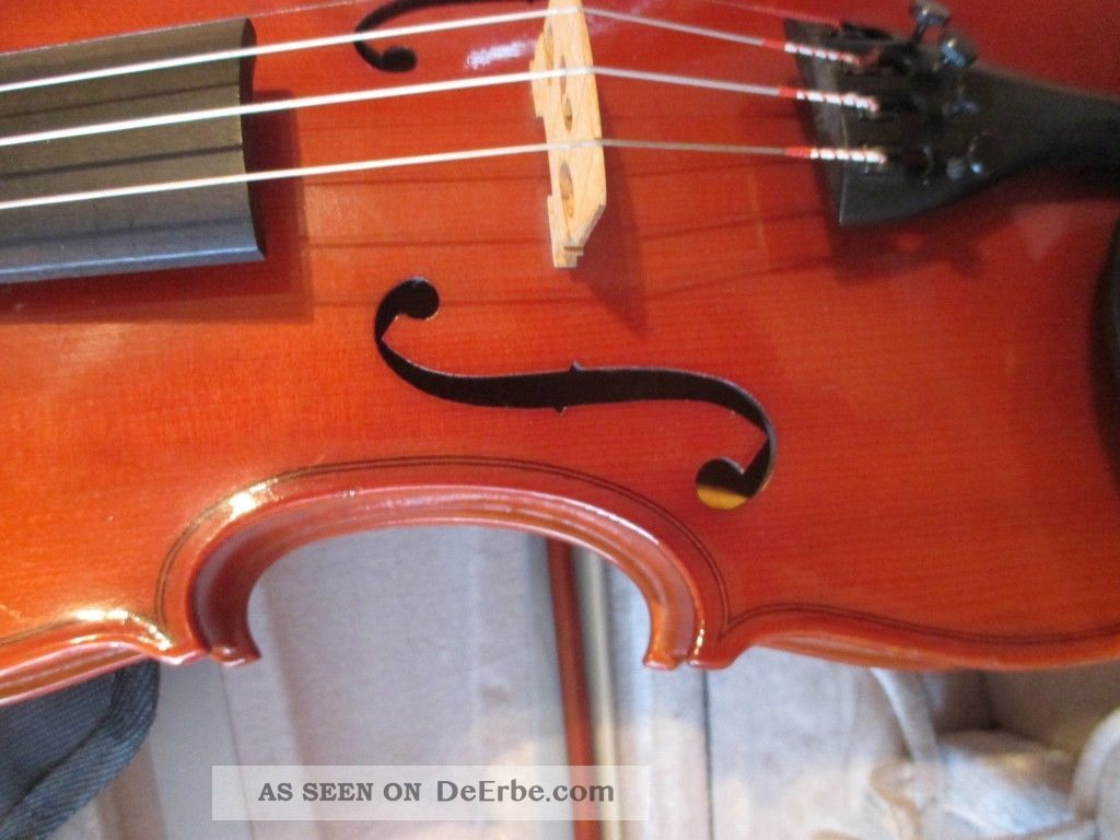Alte Geige Mit Bogen In Koffer Violine Violin Top Bespielbar