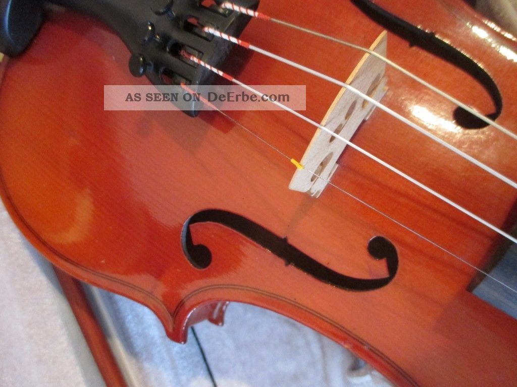 Alte Geige Mit Bogen In Koffer Violine Violin Top Bespielbar
