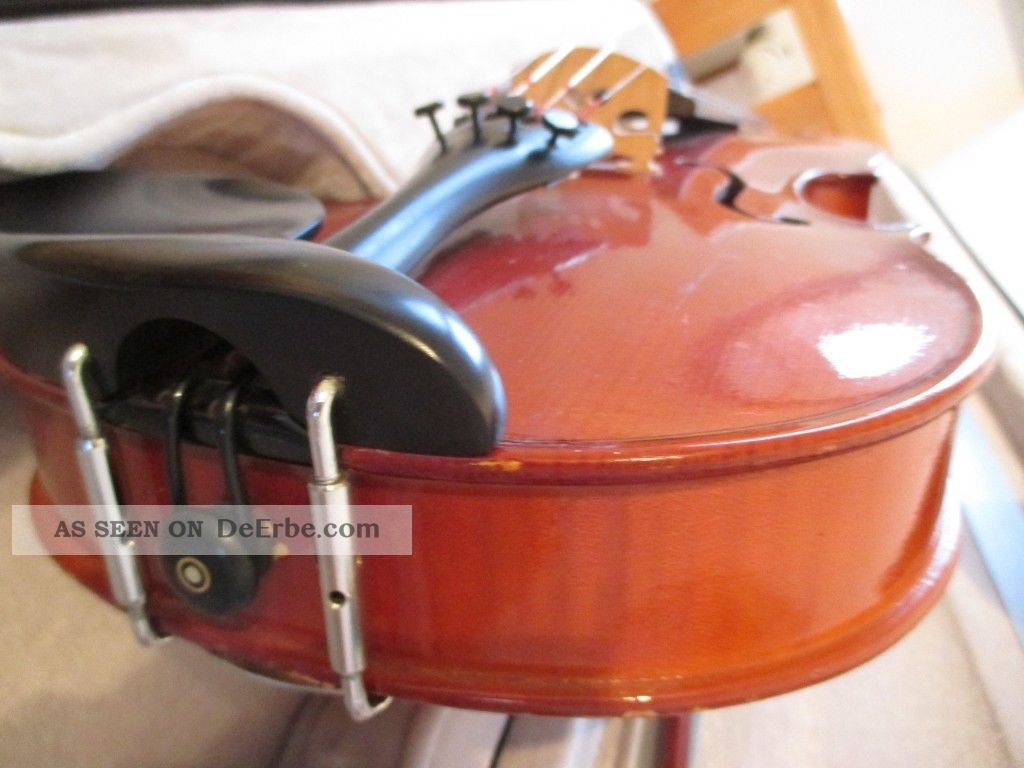 Alte Geige Mit Bogen In Koffer Violine Violin Top Bespielbar