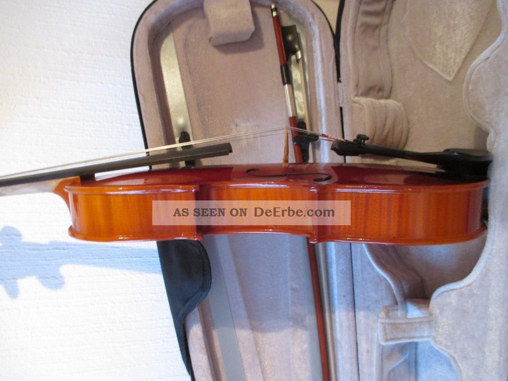 Alte Geige Mit Bogen In Koffer Violine Violin Top Bespielbar