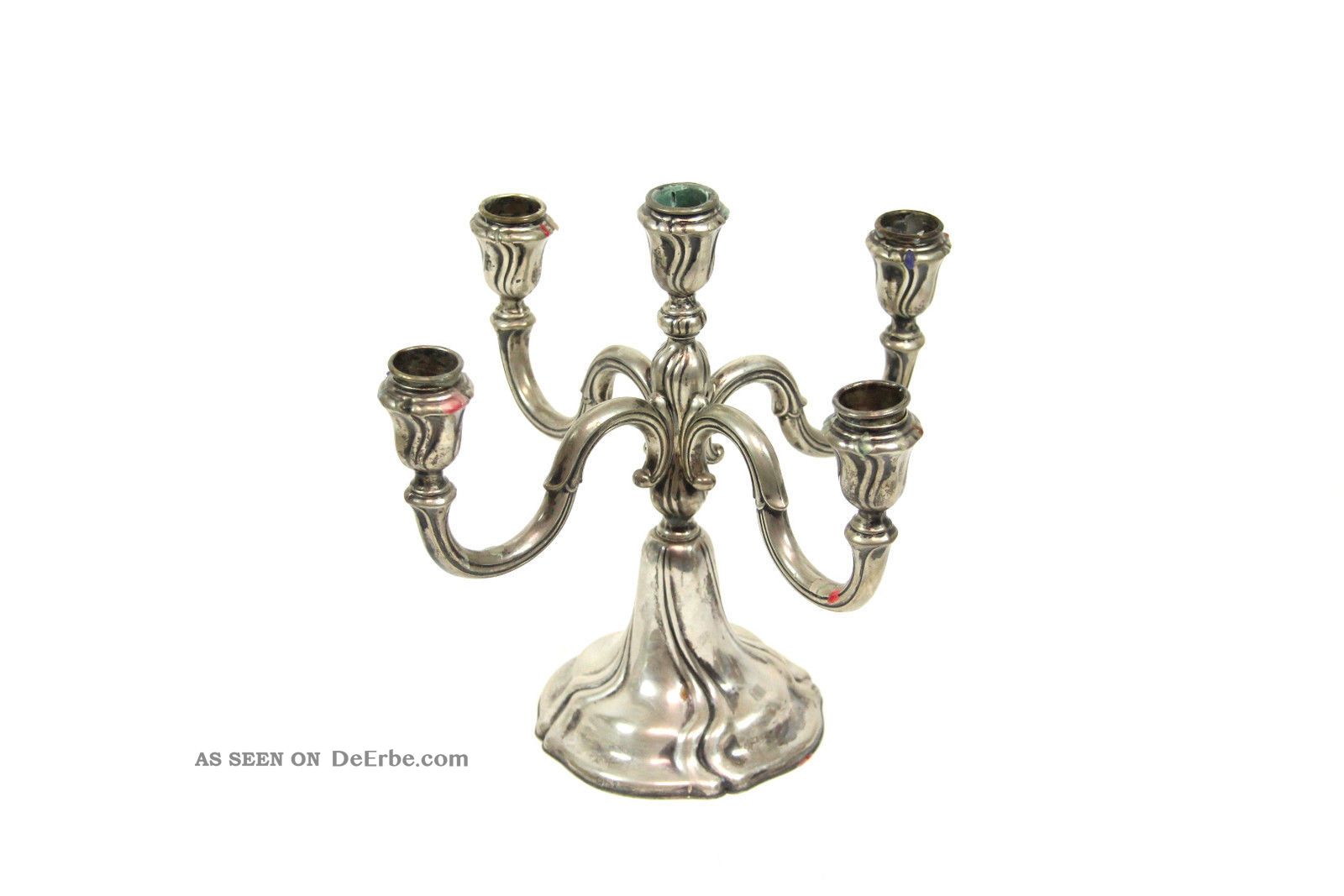 Jugendstil Kandelaber 800er Silber Otto Wolter Schwäbisch Gmünd 5 - Arm ...
