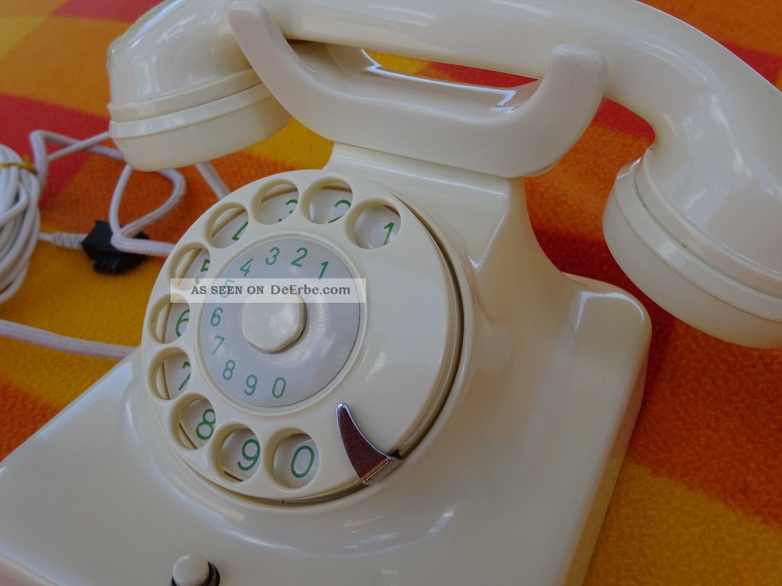 Telefon W48 Telephone Elfenbein Krone 1962 Antik W48 Telefono Post 100 ...