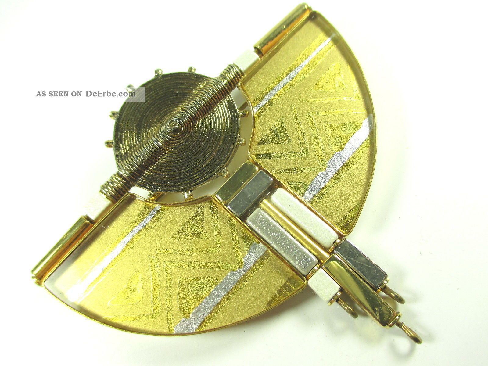 Langani Designer Brosche Vintage Modernist Boho Blogger Brooch 12z N4