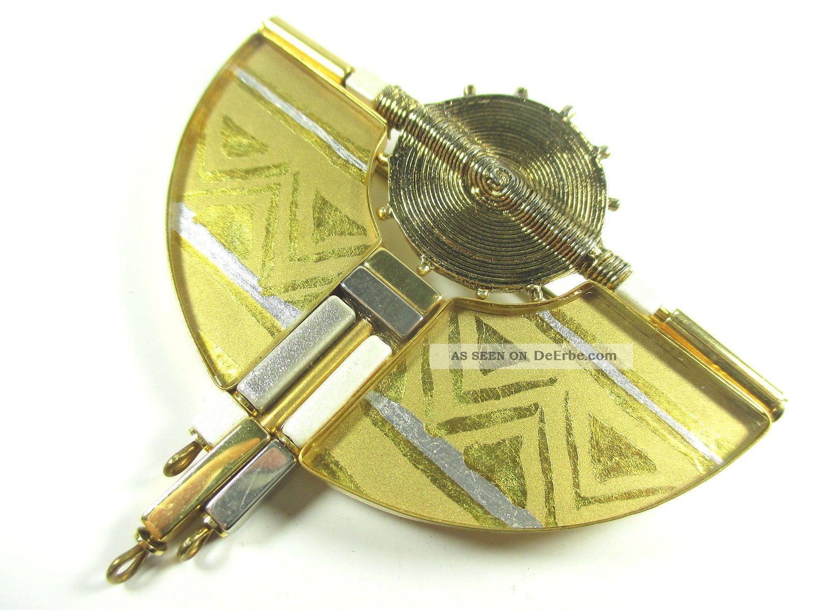 Langani Designer Brosche Vintage Modernist Boho Blogger Brooch 12z N4