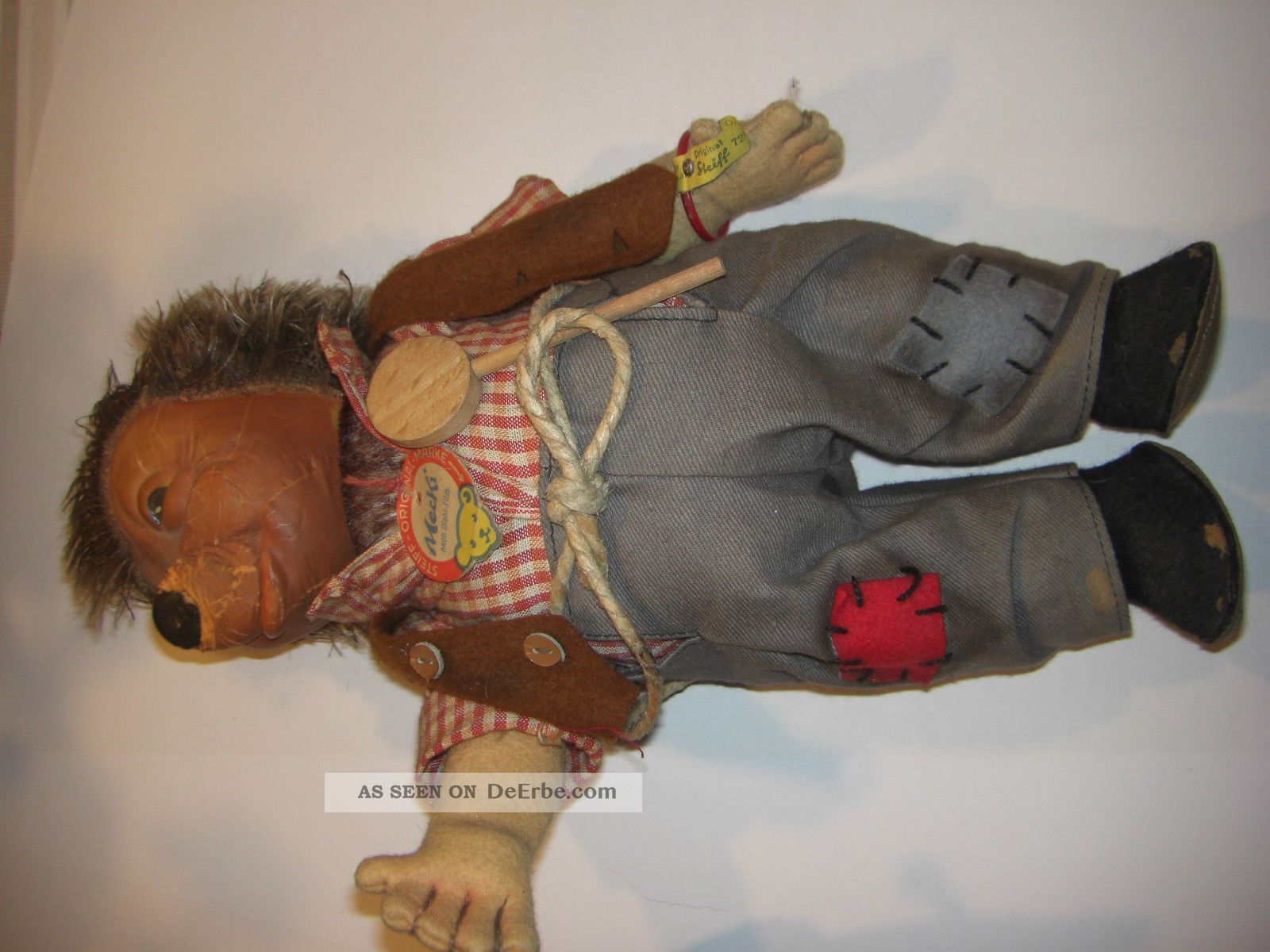 Steiff Mecki Und Micki, Rarität, Antik, 50 Er Jahre