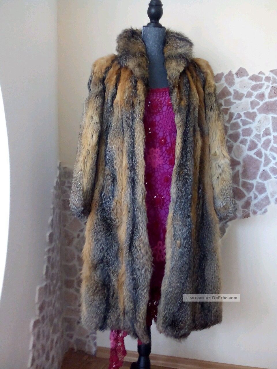 Luxus Pelzmantel Mantel Pelz Fox Fuchs Gr. 40 42 44