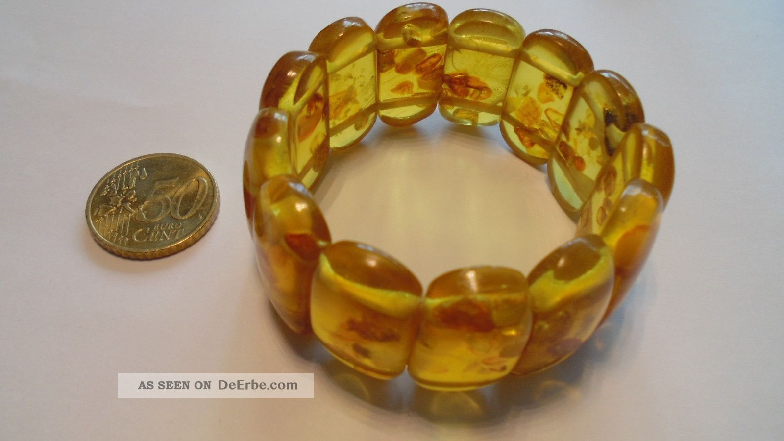 1746 Stretch Bakelit Bernstein Amber Armband Bracelet 39, 20 Gramm