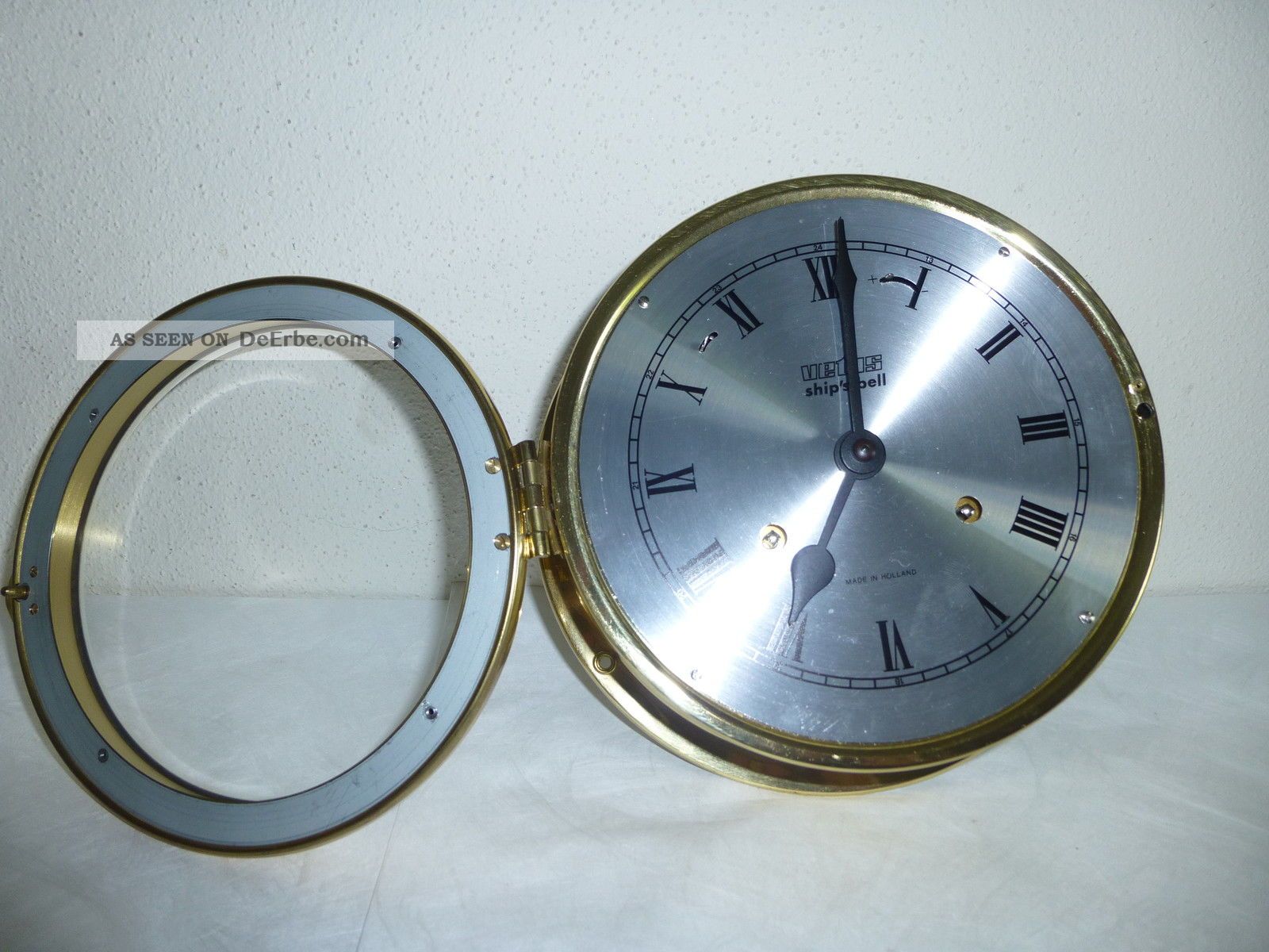 Schiffsuhr Vetus Holland Messing Bullauge Uhr Mechanisch Mit Glocke ...