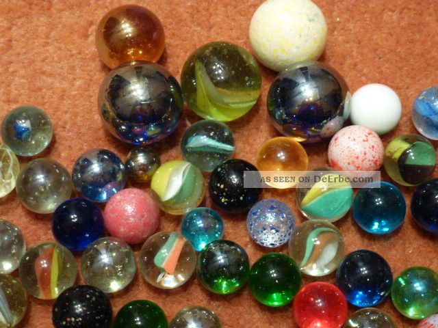 Alte Murmeln Versch. Größe & Farbe, 420 Gramm