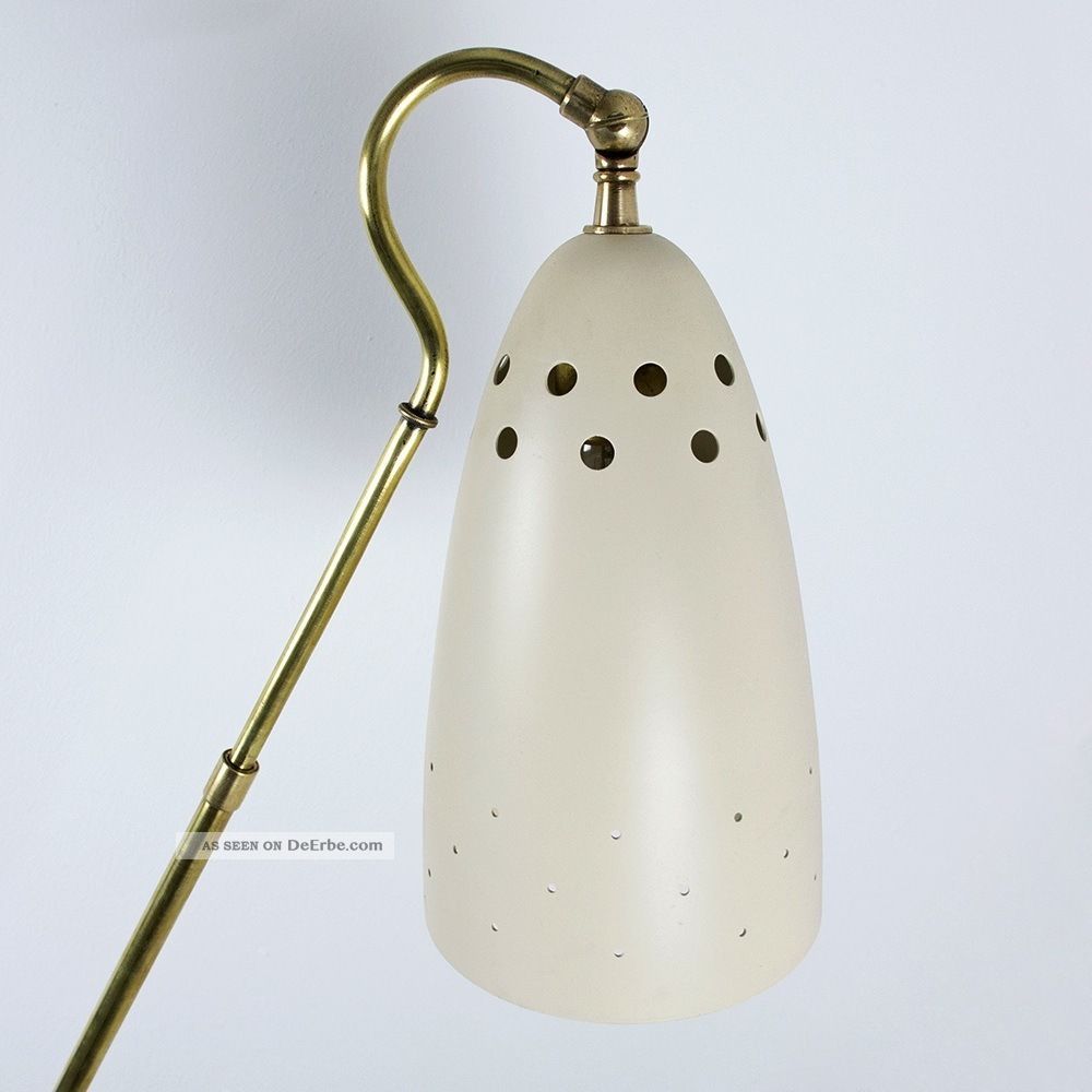Stehlampe Lampe Messing Perforiert Vintage 50er 60er Floor Lamp Stilnovo