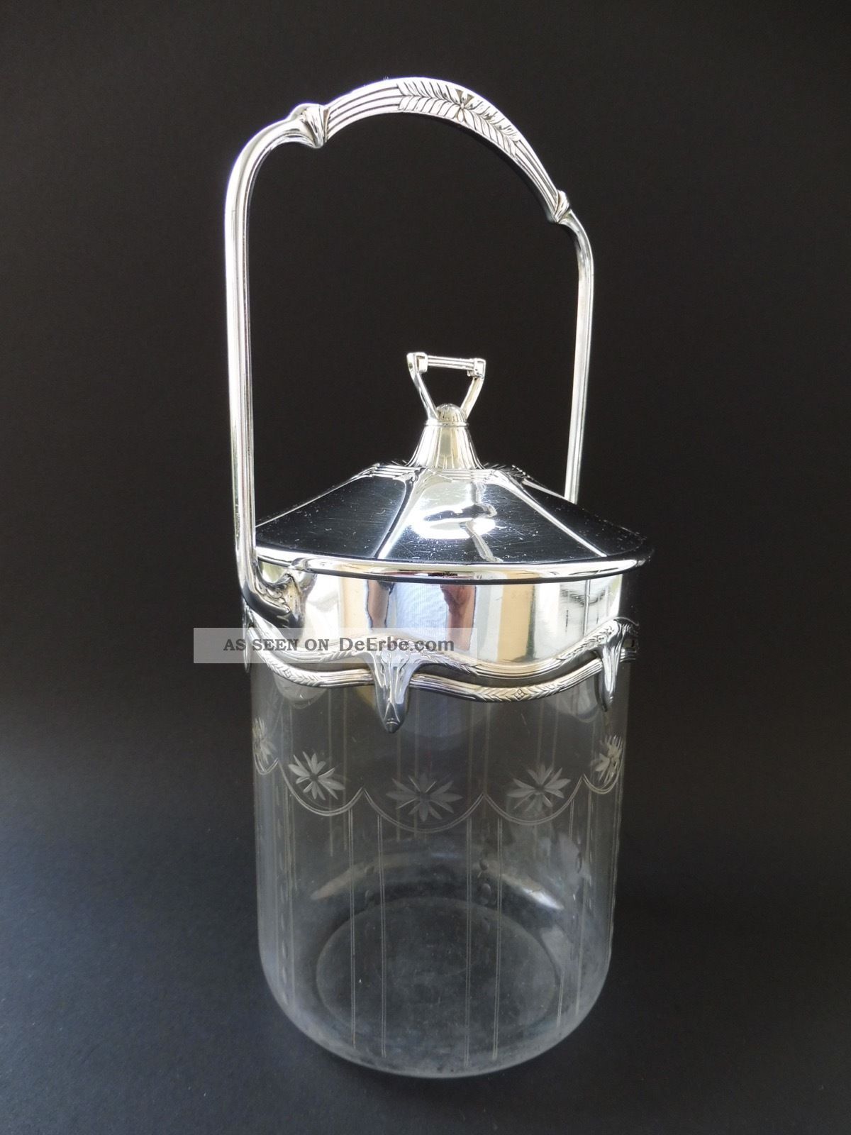 :: Große Wmf Jugendstil Keks Dose Biskuit Box Floral Art Nouveau ...